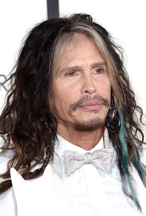 Steven Tyler Sports New Look With Mustache At 2014 Grammys
