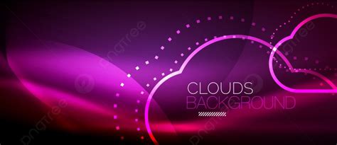 Vector Cloud Computing Purple Network Background Mail Specialist Led Background Image For