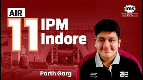 Parth Gargs Success Story Air 11 Ipm Indore Youtube