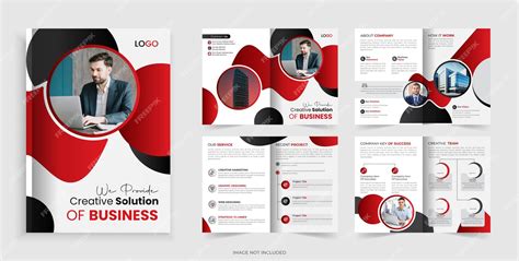 шаблон брошюры компании по дизайну Премиум векторы