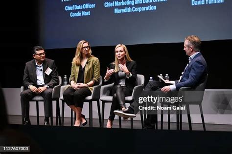 Karthic Bala Tracy Heller Alysia Borsa And Andy Main Speak Onstage