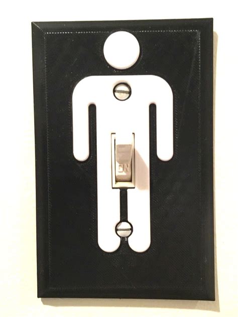 Manhood Naughty Gag Gift Light Switch Cover Plate Novelty Nude Naked Man Funny So Sick With It