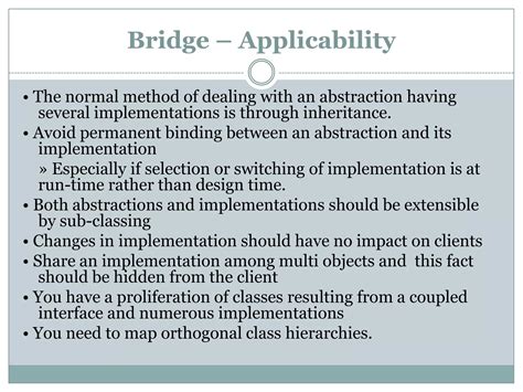 Bridge Design Pattern Ppt
