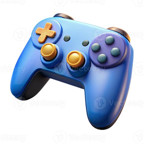 Vibrant Traditional Gaming Console Controller Dual Analog Sticks