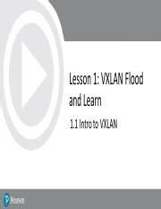VXLAN EVPN Pdf Click To Edit Master Title Style Lesson 1 VXLAN Flood And Learn 1 1 Intro To