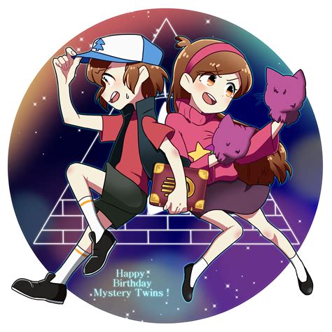 Mabel Pines And Dipper Pines Gravity Falls Drawn By Gntusn Danbooru