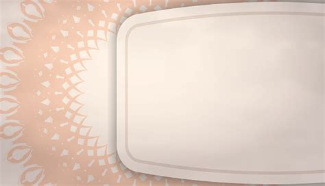 텍스트와 장식품 모노그램을 위한 장소가 있는 베이지 색 엽서 타이포그래피 템플릿입니다 벡터 0명에 대한 스톡 벡터 아트 및 기타 이미지 Istock