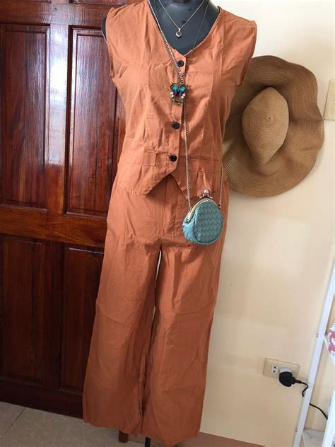 Rust Coordinates Women S Fashion Dresses Sets Sets Or Coordinates On Carousell