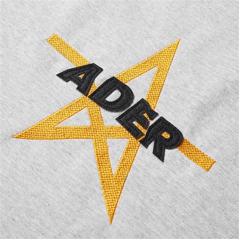 Ader Error Star Logo Tee Grey End Us