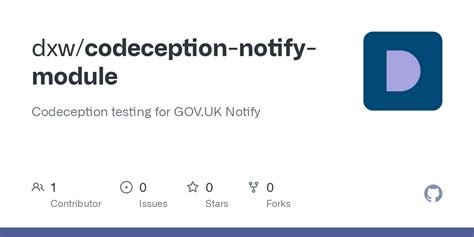Github Dxwcodeception Notify Module Codeception Testing For Govuk Notify