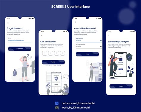 Forgot Password Screen Ui On Behance