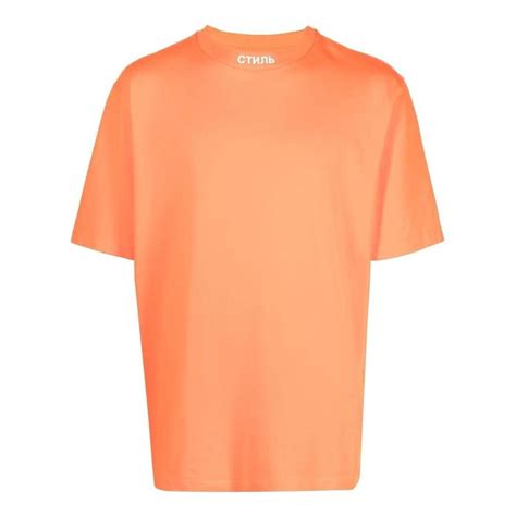 Heron Preston Fw22 Ctnmb T Shirt Orange Hmaa034c99jer0012201