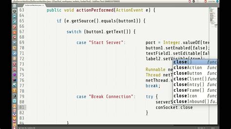 Java Server With Graphical User Interface Live Code No Commentary Youtube