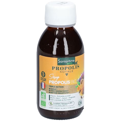 Santarome Bio Propolis Royale Sirop Bio 125 Ml Redcare Pharmacie