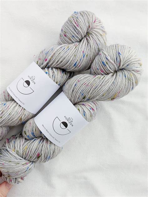 Grey Multi Coloured Tweed Dk Yarn The Old Horizon