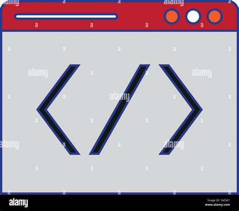 Programming Code Windows Symbol Technology Stock Vector Image Art Alamy