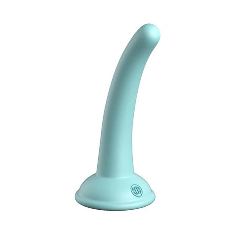 Dillio Platinum Curious Five Silicone Dildo 5 In Teal