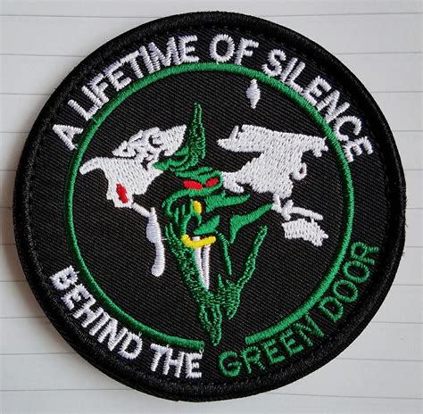 A Lifetime Of Silence Behind The Green Door Tactical Embroidered Hook