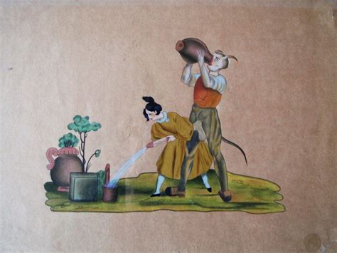 Art Deco Erotic Lithograph S Hand Colored Erotica After Achille Deveria Risque Fine Art