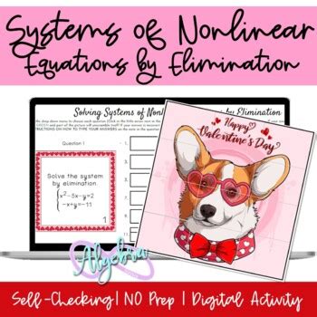 Systems Of Nonlinear Equations By Elimination Self Checking Digital Activity