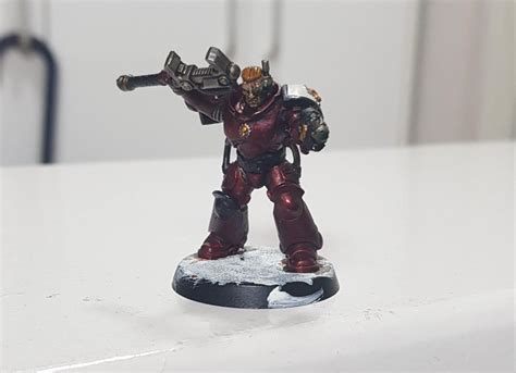 My Techmarine After His Repulsor Ex Blah Being Boomed Rwarhammer40k