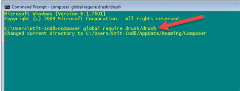 Dimensi Tutupbotol Installing Drush Using Composer In Windows 7