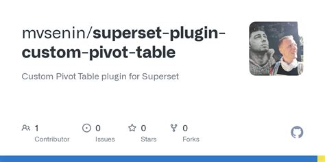Github Mvseninsuperset Plugin Custom Pivot Table Custom Pivot Table