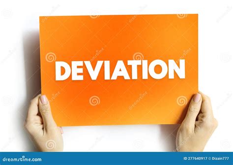 Deviation Is A Measure Of Difference Between The Observed Value Of A