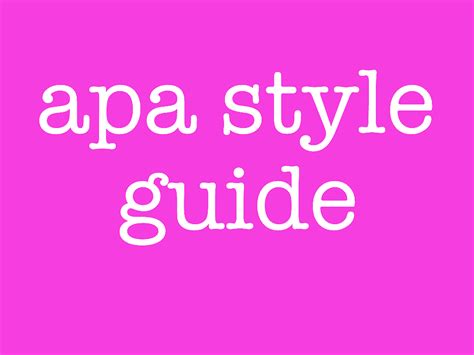 In Text Citation Apa Format