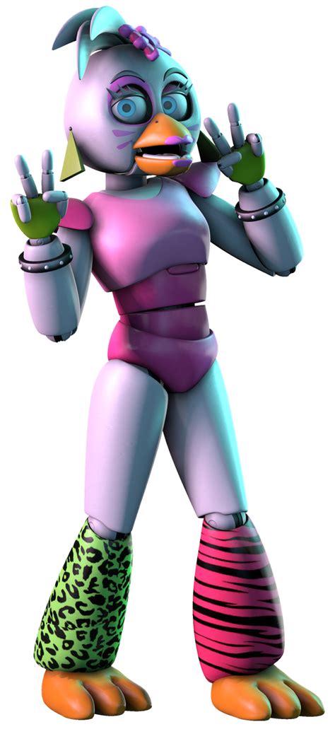 Sfm Fnaf Glamrock Chica Render By Inkbennie On Deviantart In 2022 Fnaf Mario Characters