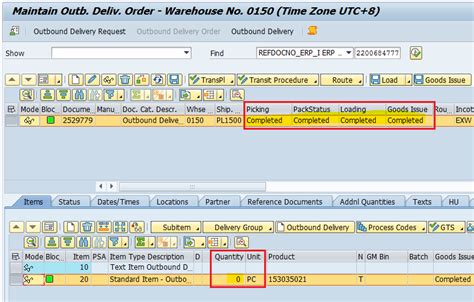 Generation Of Outbound Delivery Order With Zero Qu Sap Community