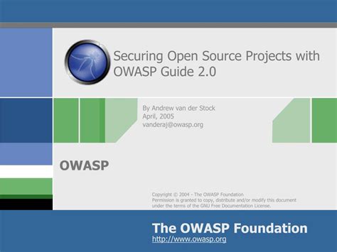 PPT Securing Open Source Projects With OWASP Guide PowerPoint Presentation ID