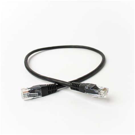UniXtr Patch Cord Cat6 Black 0 5m Compucable