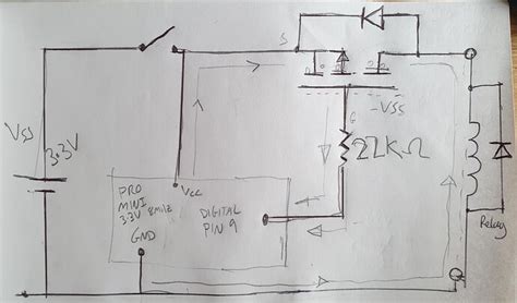 MOSFET Negative Voltage Spike On Gate Pin When Switching Off General Electronics Arduino Forum