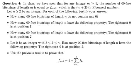 Solved Question 4 In Class We Have Seen That For Any