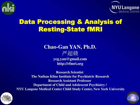 Ppt Data Processing And Analysis Of Resting State Fmri Powerpoint Presentation Id4121339
