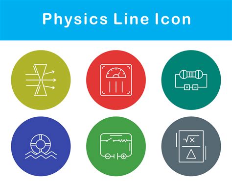 Physics Vector Icon Set 20651908 Vector Art At Vecteezy