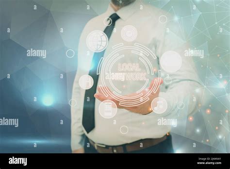 Inspiration Showing Sign Local Network Internet Concept Intranet Lan