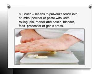 Lesson 6 Food Preparation Methods And Techniquespptx