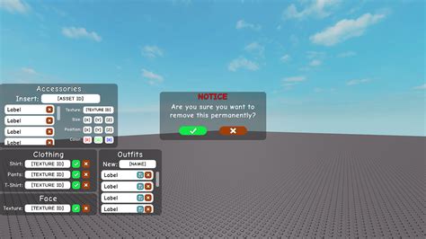 Closed 10k R Scripting For A Character Customization Gui
