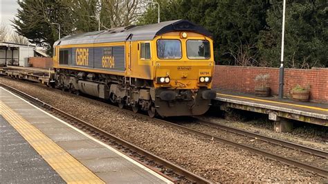 “keighley And Worth Valley Railway” 66784 Gbrf 4l65 With 18 Containers 14