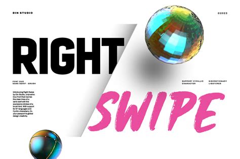 Right Swipe Sans Serif Brush Font