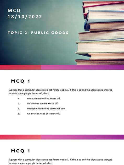 Mcq Topic 2 Pdf Tax Incidence Economic Surplus