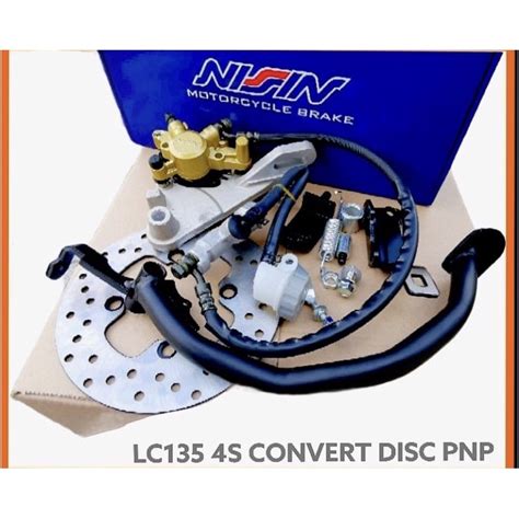 Lc135 Modify Rear Disc Brake Set Yamaha Lc135 V1 V2 V3 V4 V5 V6 V7 4 Speed 4s To 5s Nissin