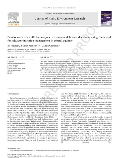 Pdf Development Of An Efficient Conjunctive Meta Model Based Decision
