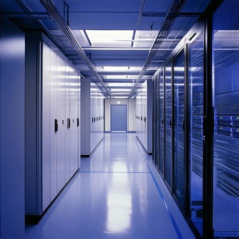 A Secure Data Center With Biometric Access Controls And Advanced Security Protocols Premium Ai