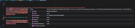 Ios Pluginfirebaseauthfirebaseauthexception An Error Occurred When Accessing The Keychain
