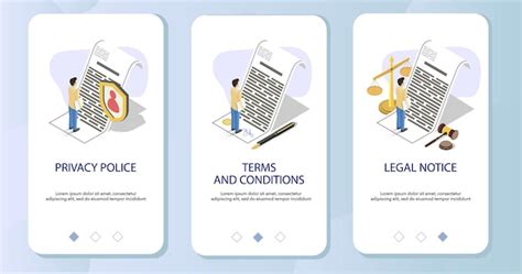 Premium Vector Agreement Checking Mobile App Onboarding Screens Vector Template