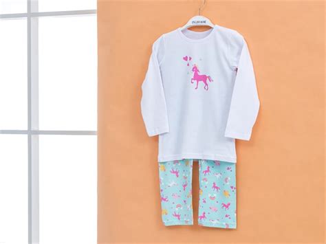Unicorn Bumbac Fetiță Costum Pijama Pentr White English Home Ro