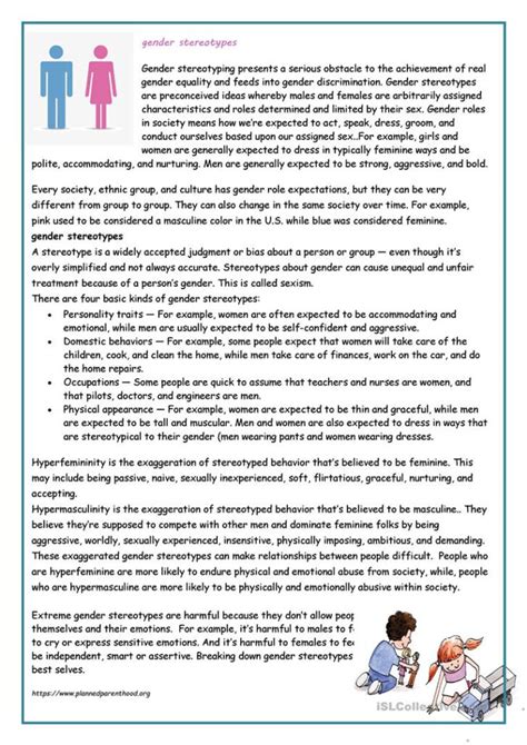Stereotypes Printable Worksheets Peggy Worksheets